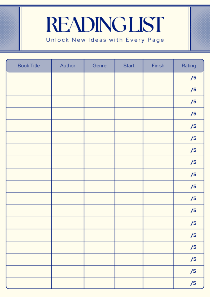 9 Free Reading Journal Templates to Stay Organized