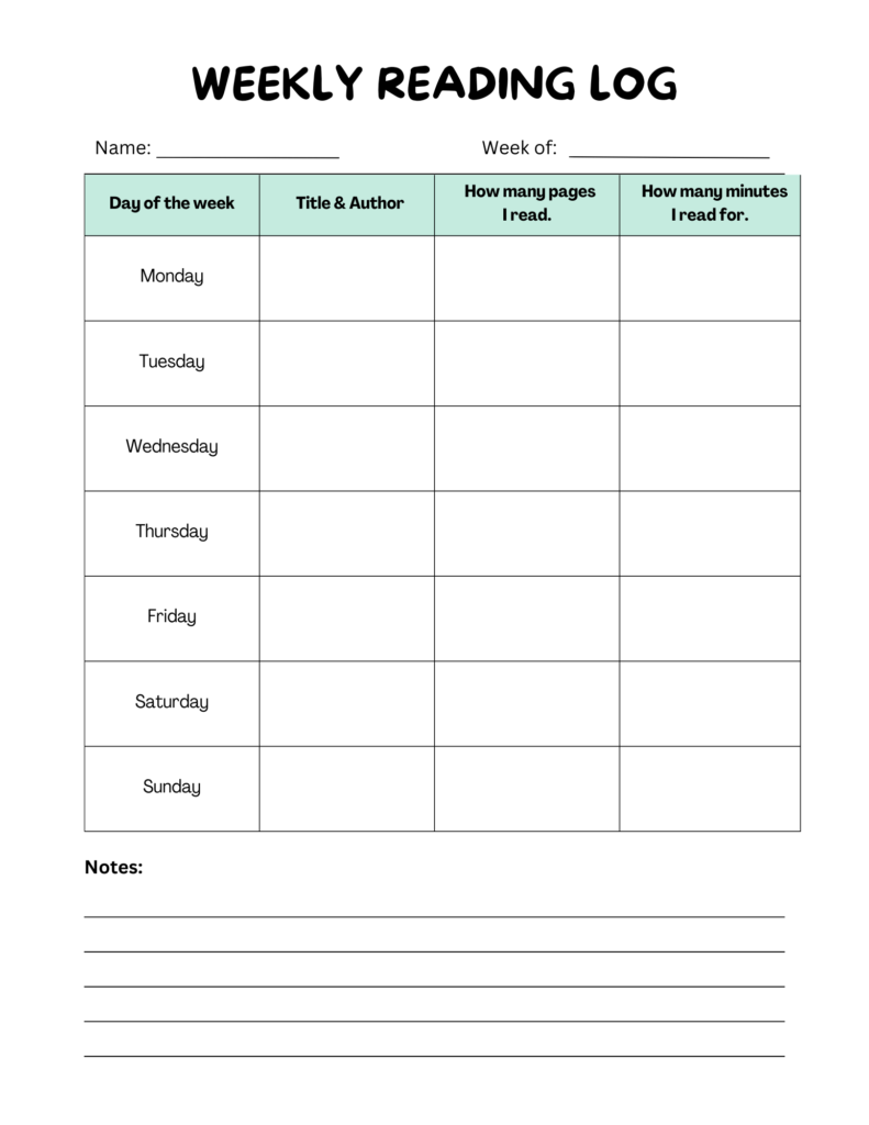 9 Free Reading Journal Templates to Stay Organized